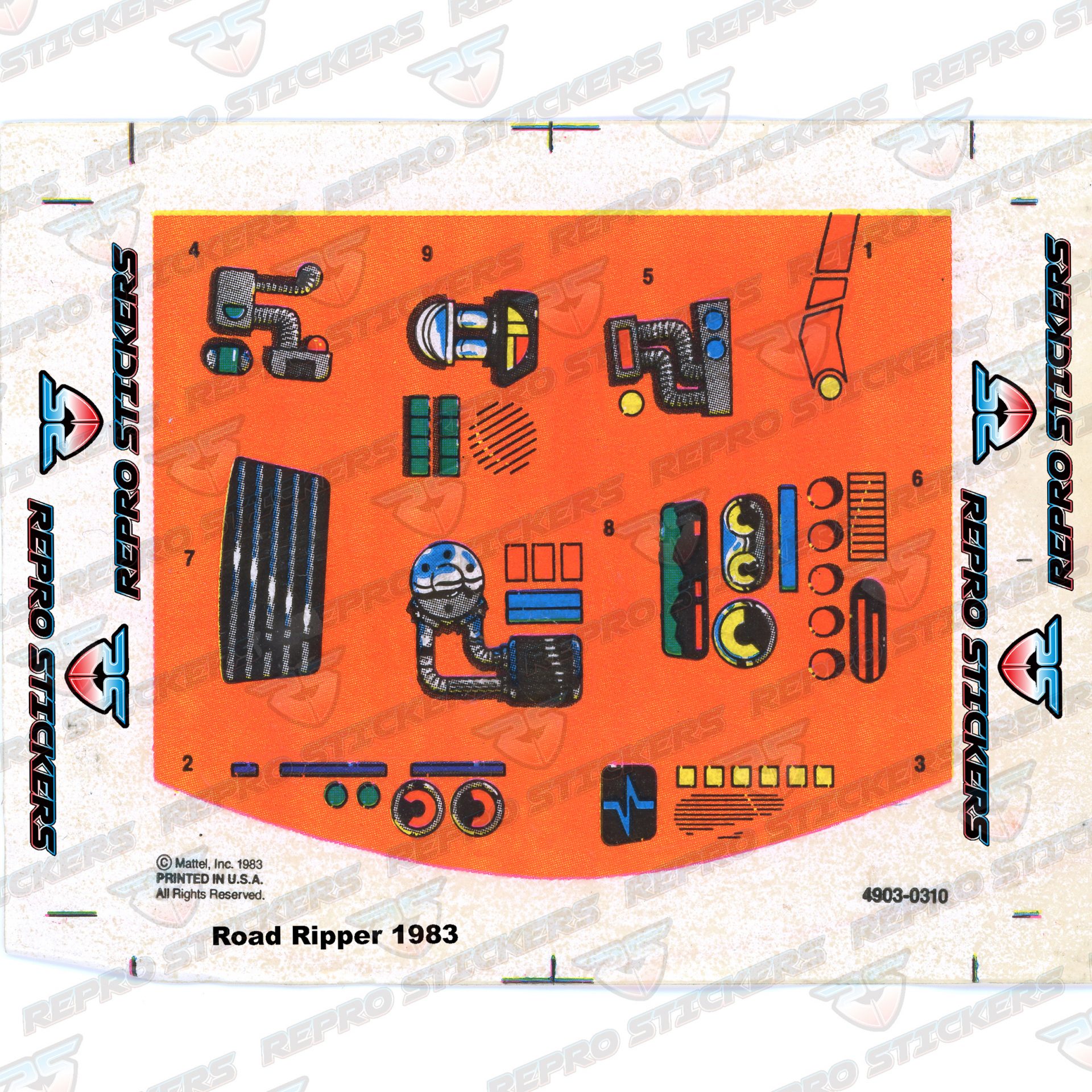 Vintage Road Ripper Restoration Set – Reprostickers