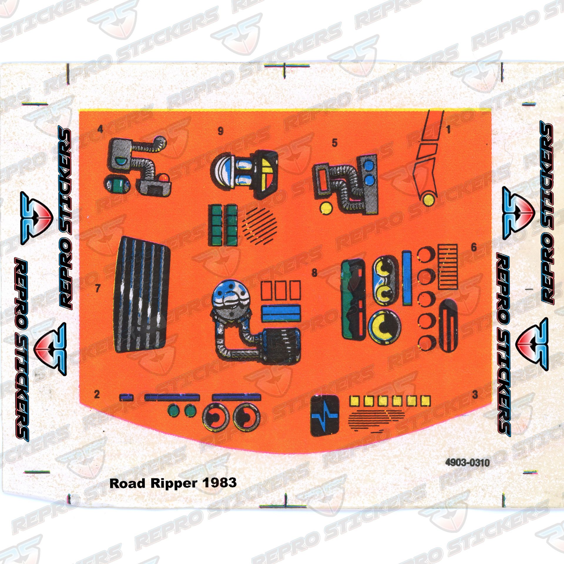 Vintage Road Ripper Restoration Set – Reprostickers